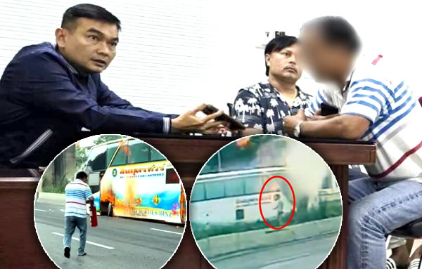 Bus driver surrenders following Tuesday's horror inferno that may have ...