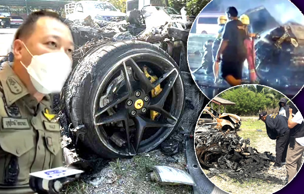 $1 million or ฿34 million car wiped out instantly on Wednesday morning ...