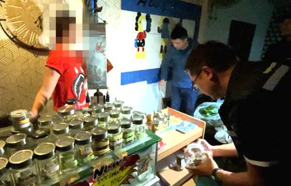 Police raid on a Den of Iniquity weed shop shows just why Thailand has ...